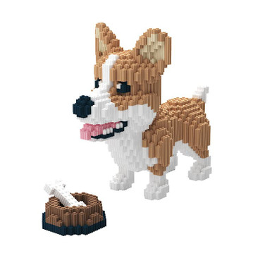 BDYDT Animal Corgi Dog and Food Micro Building Blocks Set?1860PCS? Gift ...