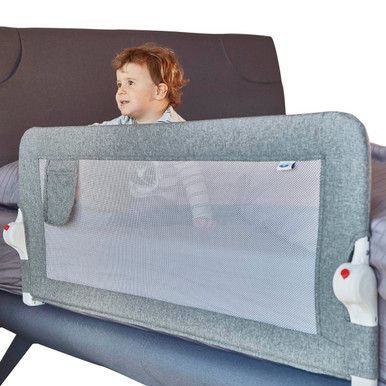 Plushy Kids Bed Rail for Toddlers, Foldable & Extra Long, Safety Crib ...