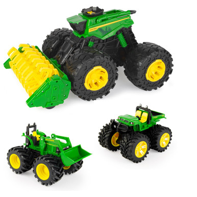 Monster Treads John Deere Super Scale Combine Toy Set - Includes John ...