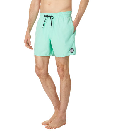 Volcom Men's Standard Lido Solid 16" Swim Surf Trunk, Ice, Large ...