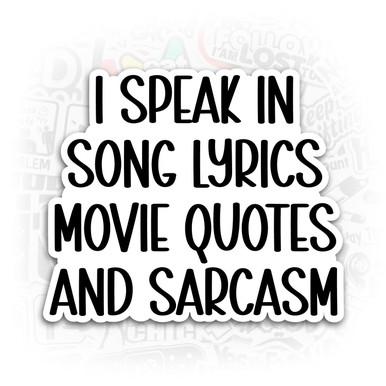 Funny Sarcastic Music Stickers Sarcastic Movie Stickers Sarcasm ...