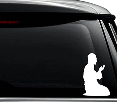 Muslim Praying Islamic Decal Sticker For Use On Laptop, Helmet, Car ...