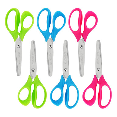 KUONIIY Kids Scissors,Scissors for School Kids with Comfort Grip ...