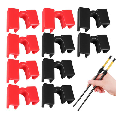 10 PCS Reusable Chopstick Helpers Training Chopsticks Plastic Hinges ...