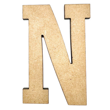 Krafty Supply - 4" Tall MDF Letter N | 1/4" Thick | RockTimes | Wooden ...