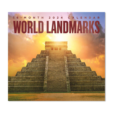 World Landmarks 2024 Full Size Wall Calendar for Planning, Scheduling ...