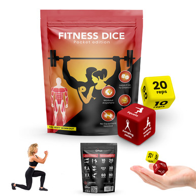 Gifton Fitness Dice for Workout Fun & Strength Training - Novelty ...