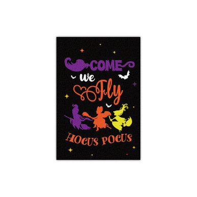 Come We Fly Hocus Pocus Happy Halloween Party Garden Flag,Witches And ...