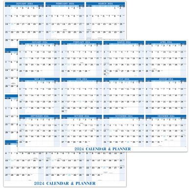 2024 Dry Erase Calendar - 2024 Yearly Wall Calendar, JAN 2024 - DEC ...