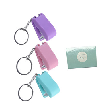 Ciieeo 1 Set Keychain Stapler Office Accessories Mini Stapler Keychain ...