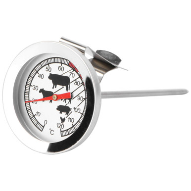 Happyyami 1Pc Bimetallic Thermometer Stainless Steel BBQ Fork Barbecue ...