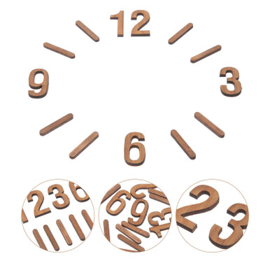 VILLCASE Clock Wooden Numbers, DIY Digital Clock Numbers Hanging Clock ...