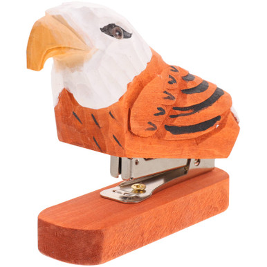 LUOZZY Wooden Desk Stapler Mini Animal Hand Stapler for Kids School ...
