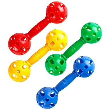 4pcs Sound hollow dumbbell toy vocal dumbbell toy workout dumbbells ...