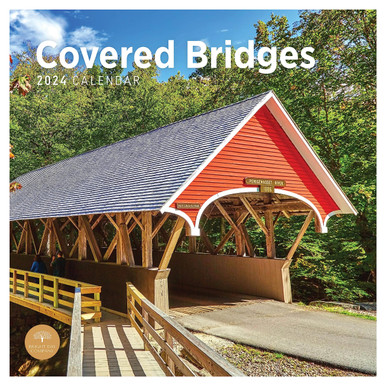 2024 Covered Bridges Monthly Wall Calendar by Bright Day, 12 x 12 Inch ...