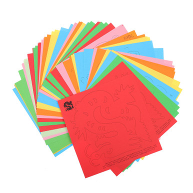STOBOK 1 Set Paper Cut Color Origami Paper Oragami Paper and Doug ...