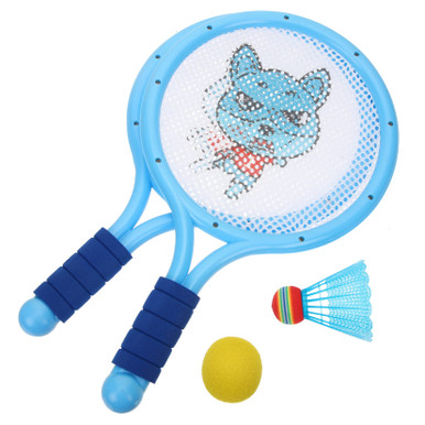 INOOMP 1 Set Children's Badminton Racket Beach Play Game Badminton Ball ...