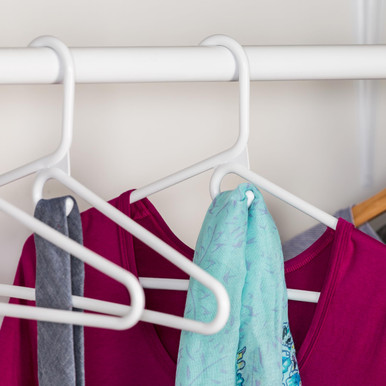 Honey-Can-Do Honey Can Do Heavy-Duty Tubular Hangers, 18 Pack HNG-09023 ...