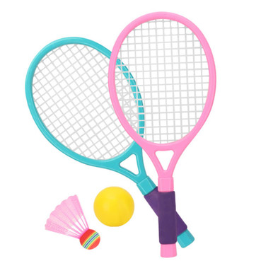 Kisangel 1 Set Badminton Racket Toy Tennis Racquet Set Outdoor ...