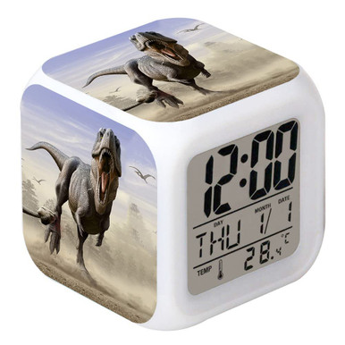 Cointone LED Alarm Clock Dinosaur Creative Desk Table Glowing ...