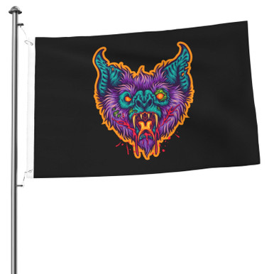 KOSPOGO The Dreaded Bat Head Flag 2x3 FT Double Sided Outdoor Flags ...