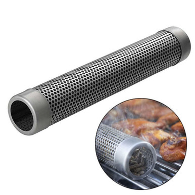 FELTECHELECTR Pipe Grill Smoker Billowing Smoker BBQ Round Tube BBQ ...