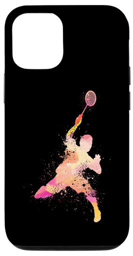 iPhone 13 Pro Splash Badminton Player Shuttlecock Team Badminton Net ...