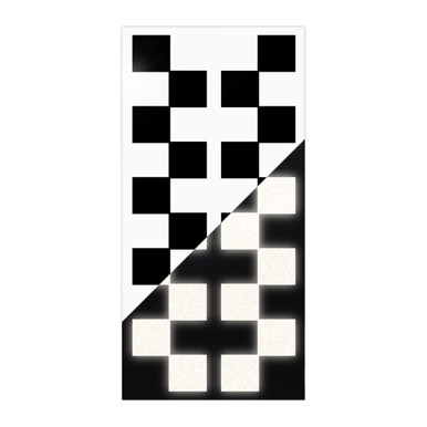 Set of 2 Reflective Checkered Stripes Decals, Racing Flag Motorcycle ...