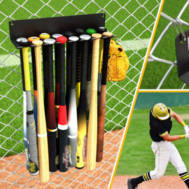 GIFZES Wall Mount Baseball Bat Holder,Baseball Softball Bat-Caddy Rack ...