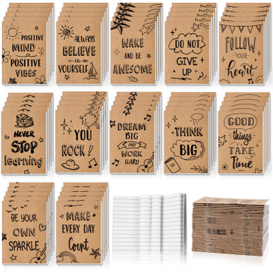 60 Pcs Inspirational Notepads Mini Motivational Notebooks Small Pocket ...