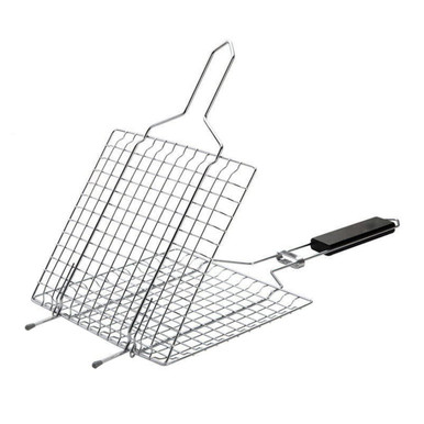 Mednkoku BBQ Grill Basket Portable Metal Barbecue Shrimp Fish Grill ...
