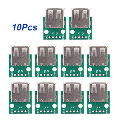 10Pcs USB Breakout Board, USB to DIP Adapter 2.54mm Breakout Board USB ...