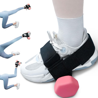GOULIKFUL Foot Dumbbell Attachment, Adjustable Foot Ankle Weights ...