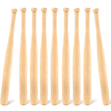 Mini Baseball Bat 8 Inch Unfinished Small Wooden Bats Unpainted Wood ...