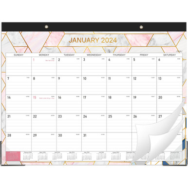 2024 Desk Calendar - Monthly Large Desk Calendar 2024, 22" x 17", Jan ...