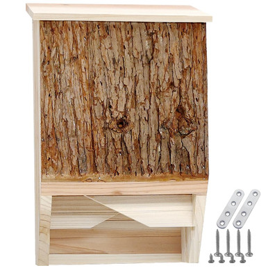 Bat Houses for Outdoors, Triple Chamber Large Bat Box Kit, LanDino ...