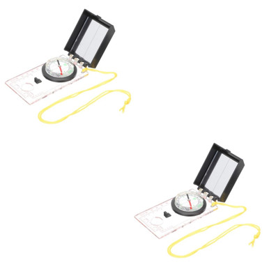 NOLITOY 2pcs Map Ruler Compass Nautical Compass Outdoor Multipurpose ...