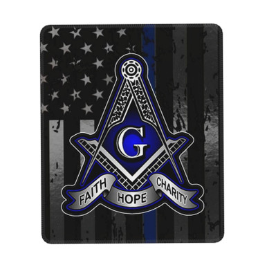Faith Hope Charity Masonic Freemason Mouse Pad Durable Green and ...