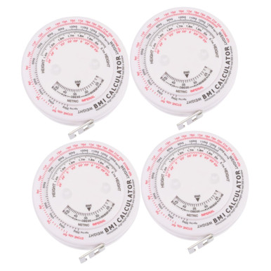 GLEAVI 4 Pcs Bmi Tape Measure Accurate Measurement Ruler Bmi Pocket ...