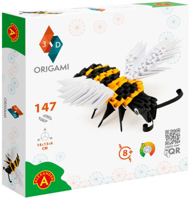 Origami 3D 501823-3D Origami Bee - Beautiful 3D Paper Sculpture with ...