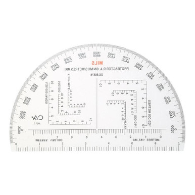 Protractor Coordinate Scale for Topographical Map Reading and Land ...