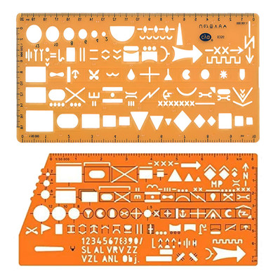 360 TACTICAL Standard Graph Template Stencil with Military Marking ...