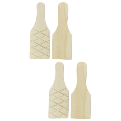 EXCEART 4 Pcs Pottery Wooden Clapper Polymer Modeling Tools Clay ...