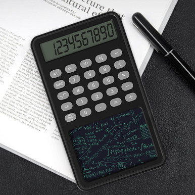 Pocket Calculators with LCD Writing Tablet 12-Digit Display Handheld ...