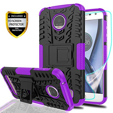 YmhxcY Moto Z Play Droid Phone Case with HD Screen Protector,Military ...