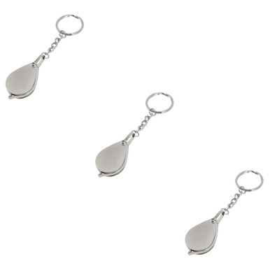 NOLITOY 3pcs Magnifying Glass Keychain Foldable Pocket Magnifier Eye ...
