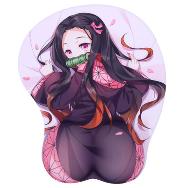 Nezuko Demon Slayer-Kamado Anime Mouse Pads with Wrist Rest Gaming 3D ...
