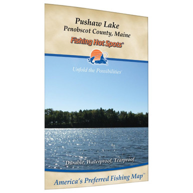 Pushaw Lake Fishing Map - Warehousesoverstock