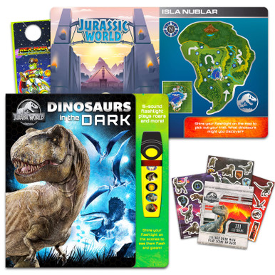 Jurassic World Dinosaur Sound Book with Flashlight Set | Bundle with ...