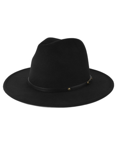 Zylioo Small Felt Fedora Hats,Petite Warm Panama Fedora Hat,Unisex Wide ...